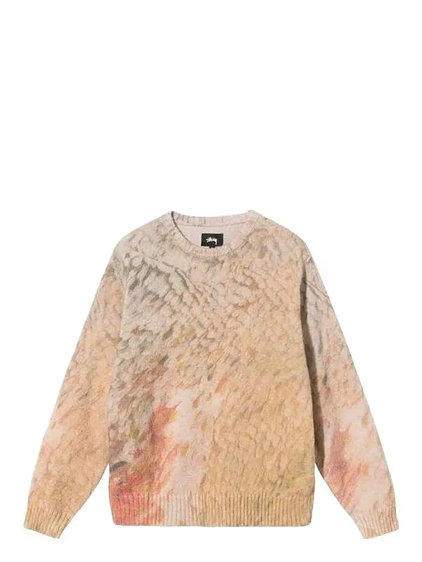 StÜssy Wings Print Sweater - Tan/multi-color