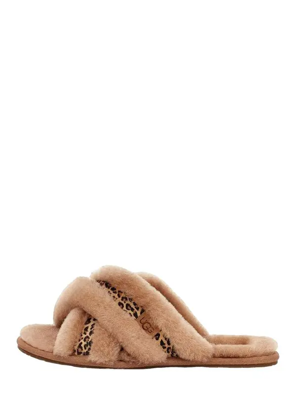 UGG Crossed Strap Slides - Chestnut