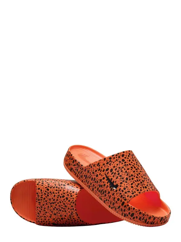 Nike Calm Slides Safari Orange - Orange/black