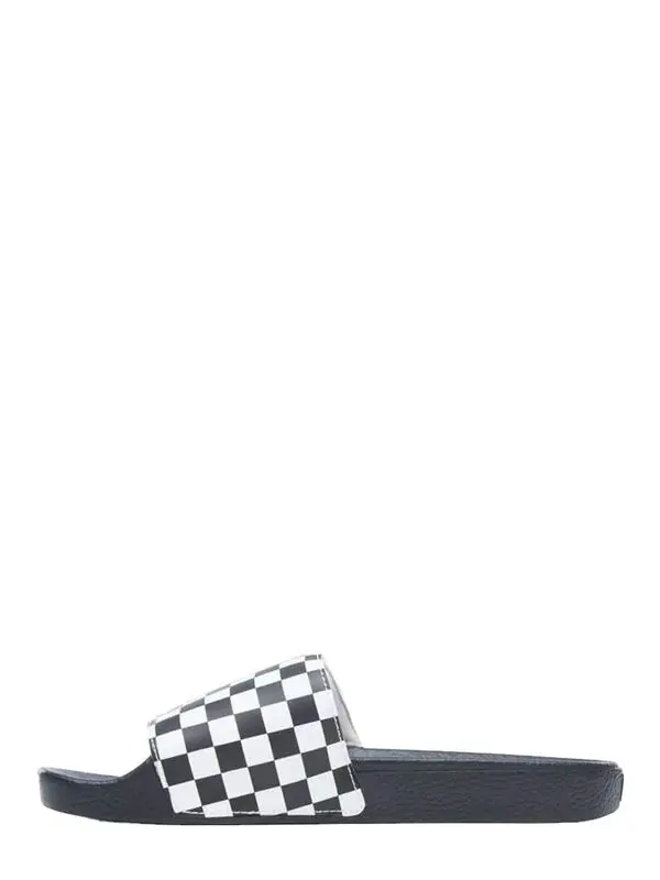 VANS Checkerboard Slide On Sandals - Black
