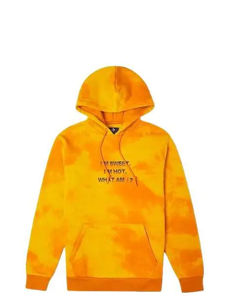 CONVERSE Tie-dye Gradient Casual Sports Pullover - Yellow