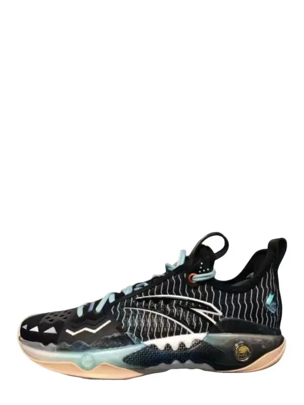 ANTA Shock Wave 5 Pro "lone Ranger" Athletic Sneakers - Black/blue
