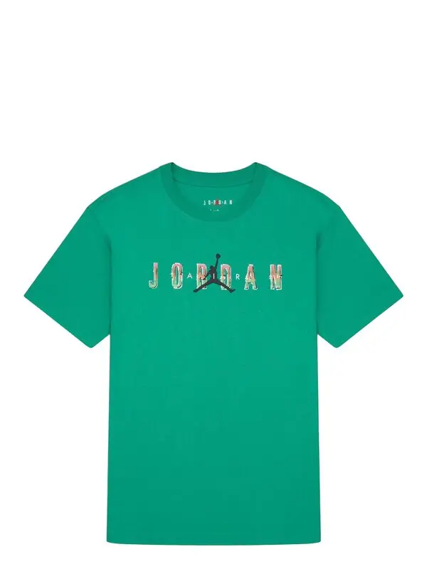 JORDAN Dna Printing Alphabet Large Logo Short Sleeve Green - Default Color