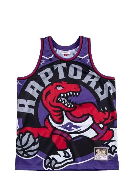 Mitchell & Ness Toronto Raptors Big Face Basketball Tank - Purple