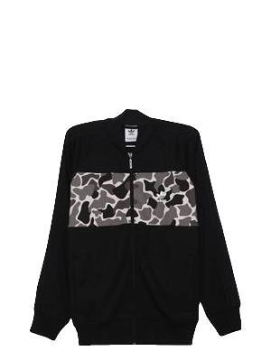 Adidas Originals Camouflage Splicing Track Jacket - Black