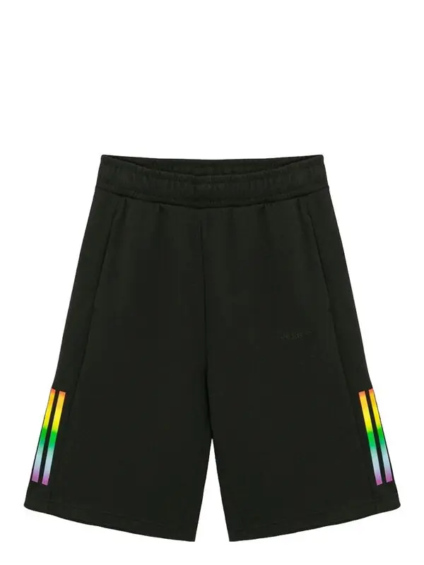 Adidas Neo Pd Short Gradient Stripe Loose Sport Shorts - Black