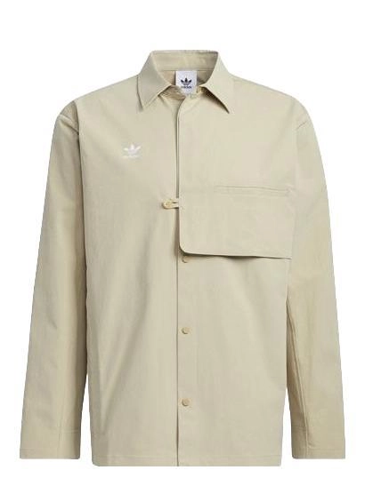 Adidas Originals Cny Limited Button Sports Long Sleeves Prairie Brown Shirt - Default Color