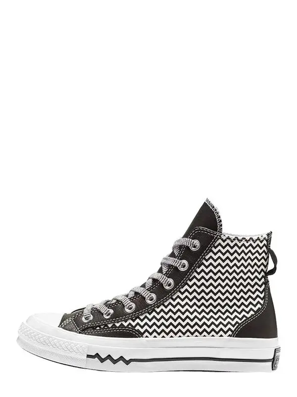 CONVERSE Chuck 70 Mission-v High Top Leather Sneakers - Black/white