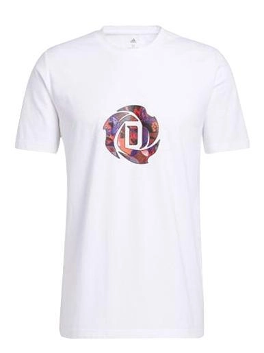 Adidas Mic Rose Tee Basketball Sports Short Sleeve - White