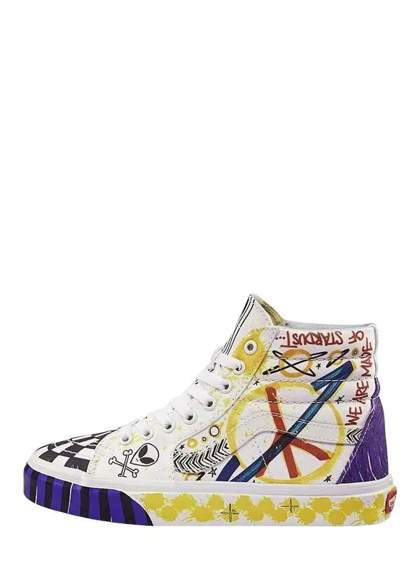 VANS Sk8-hi Galactic Goddess Sneakers - Yellow/blue