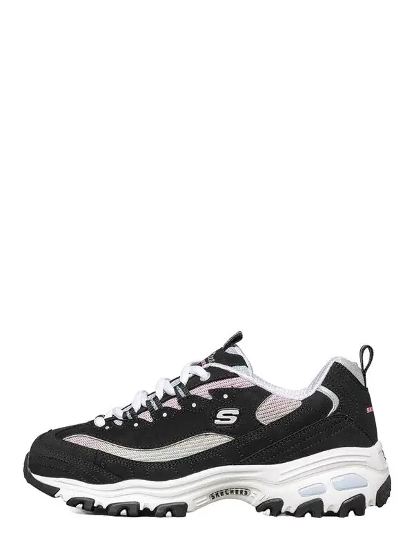 Sketchers D'lites 1.0 Low Top Sneakers - Black