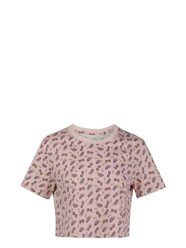Nike As W Nsw Ss Crop Summer Fun 2 Tee - Pink