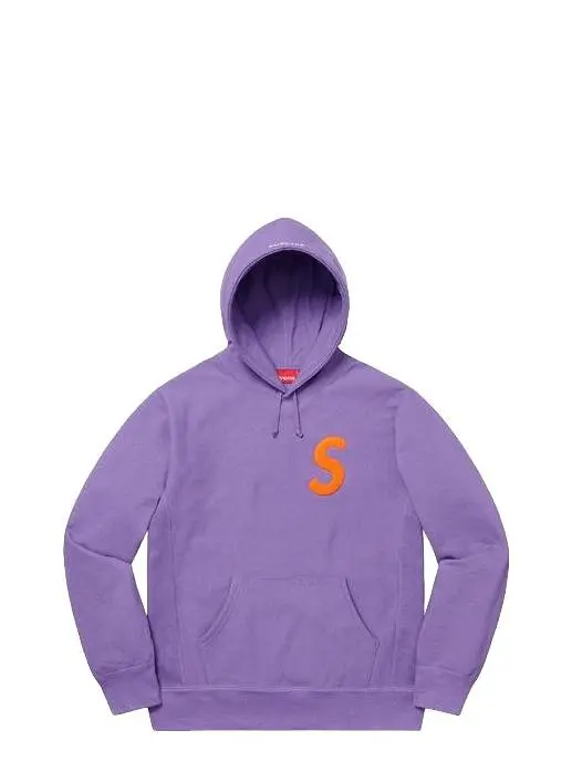 Supreme S Logo Hooded Sweatshirt - Purple
