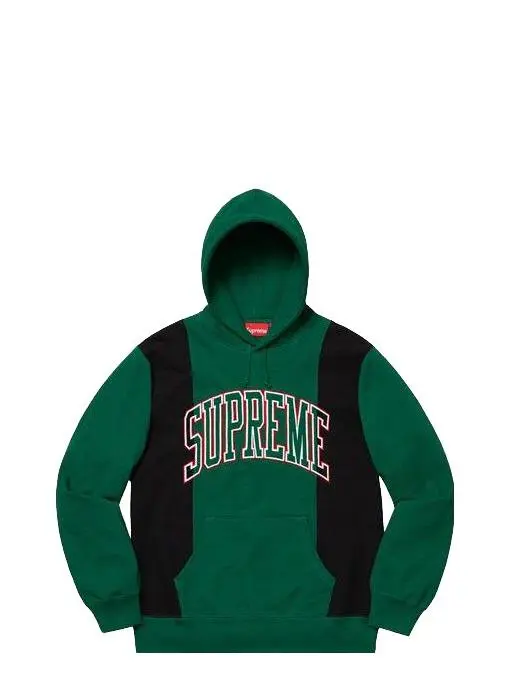 Supreme Paneled Arc Hooded Sweatshirt - Green