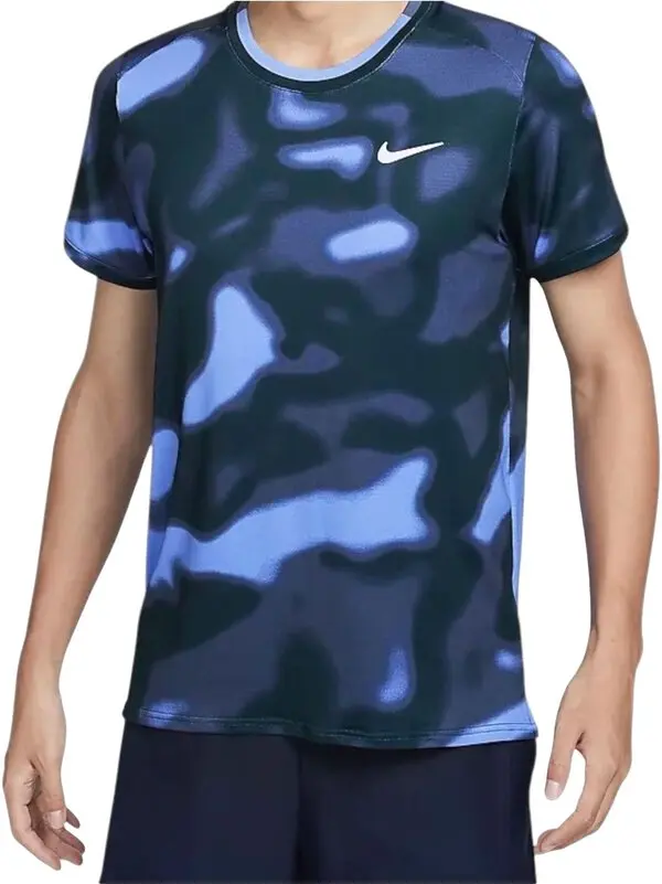 Nike Court Advantage Dri-fit T-shirt - Blue/white