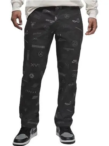 JORDAN Flight Heritage Straight-leg Cargo Pants - Black