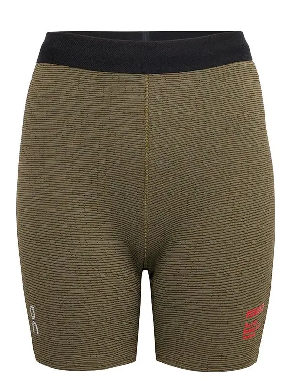 On X Pleasures X The Loop Short Tights - Olive