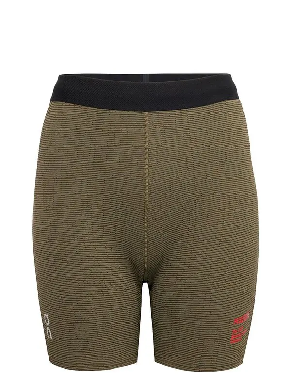 On X Pleasures X The Loop Short Tights - Olive