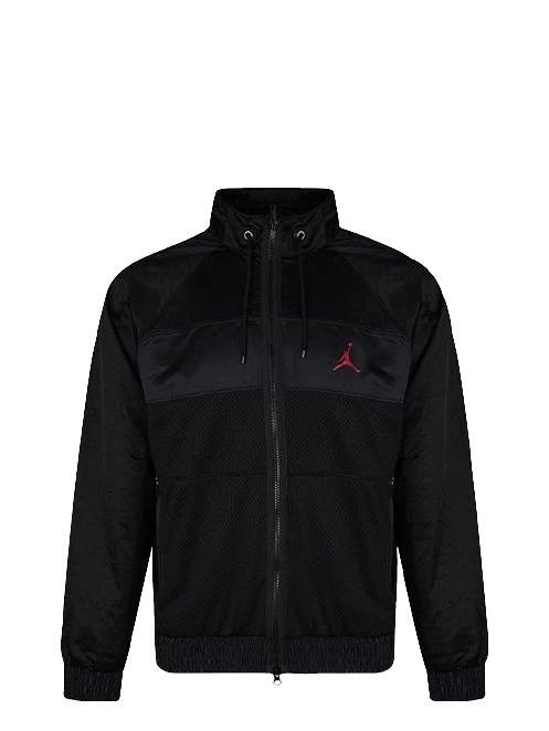 JORDAN Stand Collar Logo Casual Woven Sports Jacket - Black