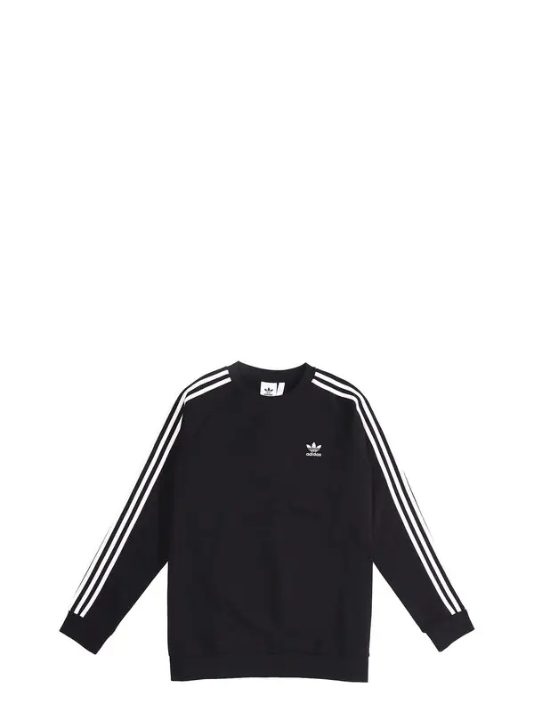Adidas Originals 3-stripes Crewneck Sweatshirt - Black