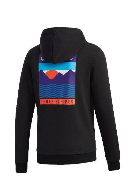 Adidas Pullover Hoodie With Graphic Print - Default Color