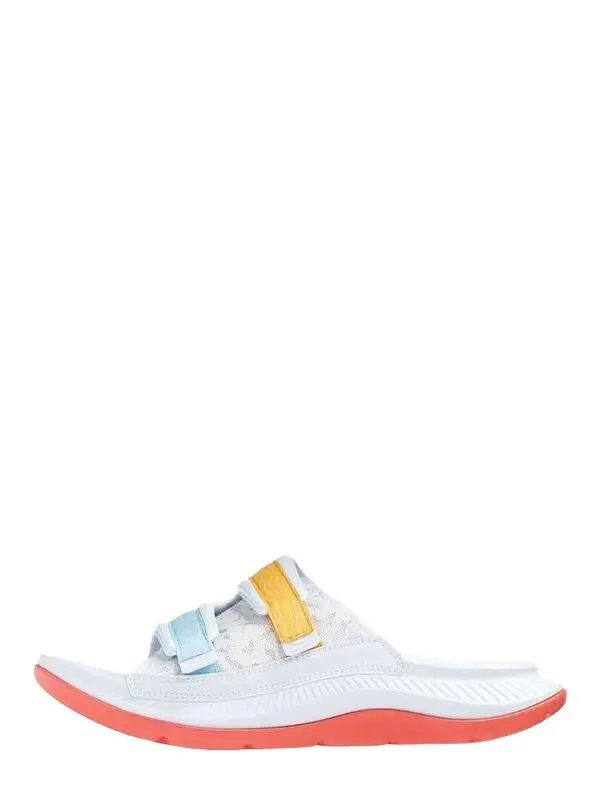 Hoka One One Ora Luxe Slides - White/camellia
