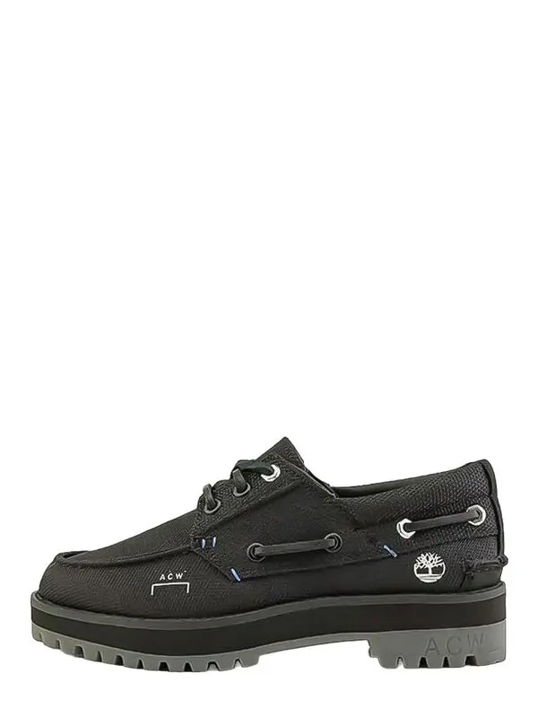 Timberland X A-cold-wall 3 Eye Lug Boat Shoe - Back/white/olive Gree