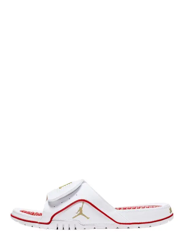 JORDAN Hydro 4 Retro 'university Red Metallic Gold - White/red