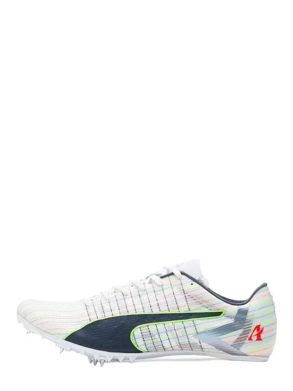 PUMA Evo Speed Future Track Spikes - White/grey/black