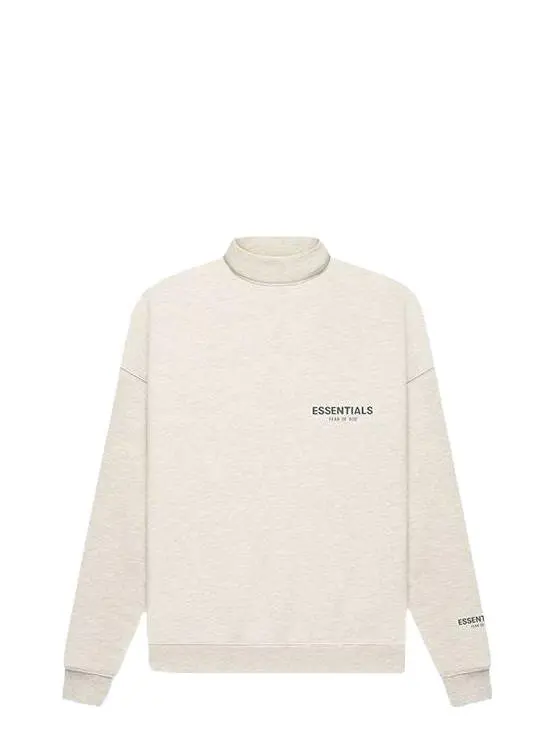 Fear Of God Pullover Mockneck - Light Heather Oatmeal