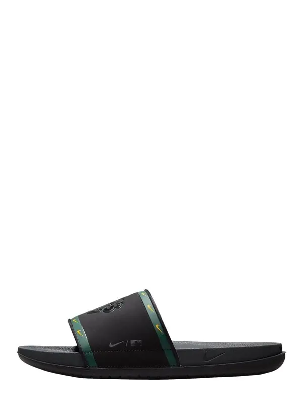 Nike Mlb X Offcourt Slide 'oakland Athletics - Black/green