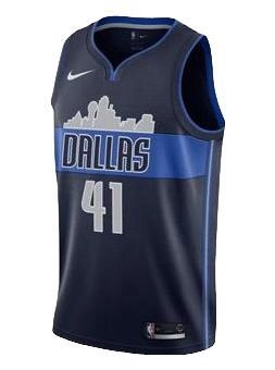 Nike Dirk Nowitzki Dallas Mavericks Basketball Jersey - Blue