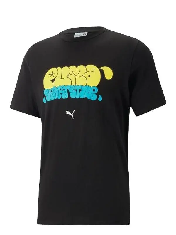 PUMA Graphics Graffiti T-shirts - Black