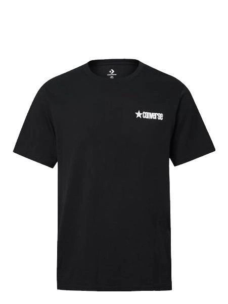 CONVERSE Contrasting Colors Plaid Short Sleeve - Black