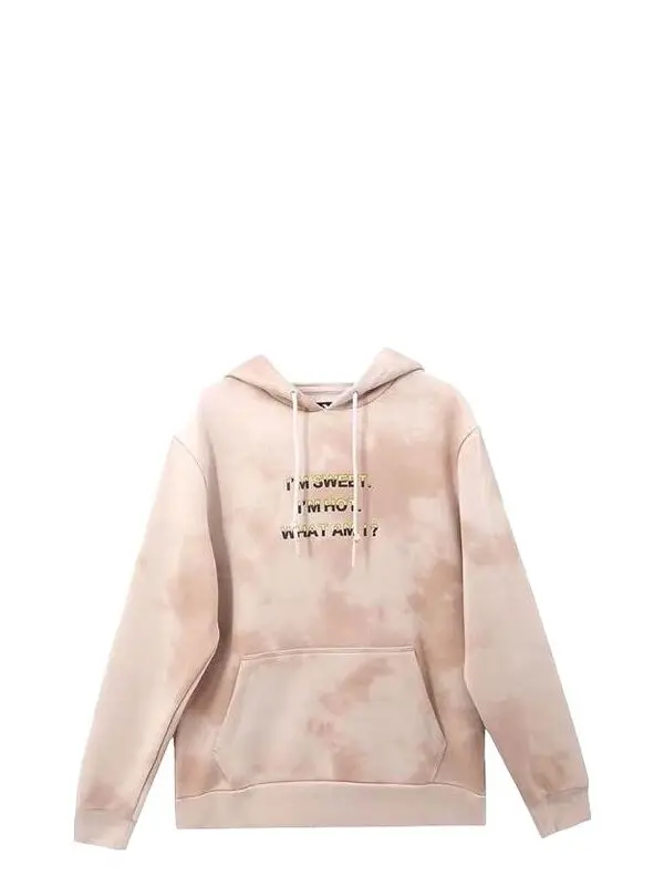 CONVERSE Tie Dye Gradient Casual Sports Pullover - Pink