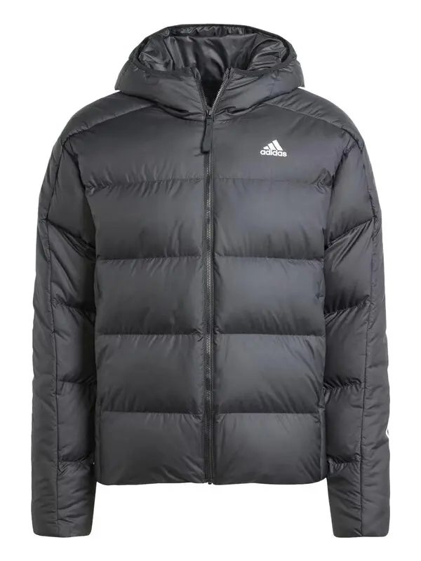Adidas Midweight Down Hooded Jacket - Black