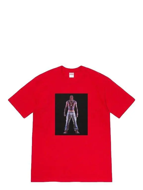 Supreme Ss20 Week 1 Tupac Hologram Tee Virtual Characters Short Sleeve - Red