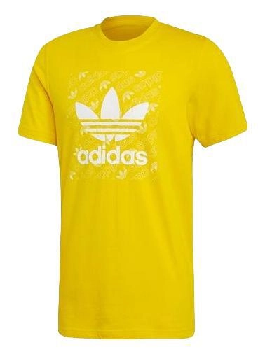 Adidas Monogram Square Tee White - Yellow