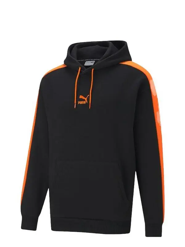 PUMA Iconic T7 Hoodie - Black/orange