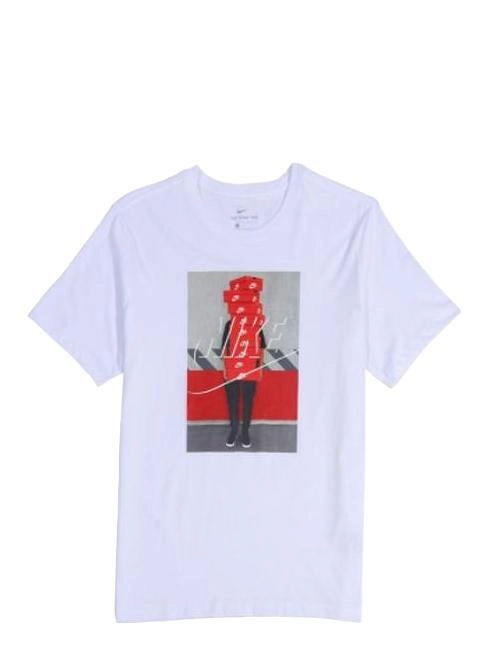 Nike Printed Casual Sport Short Sleeve - White