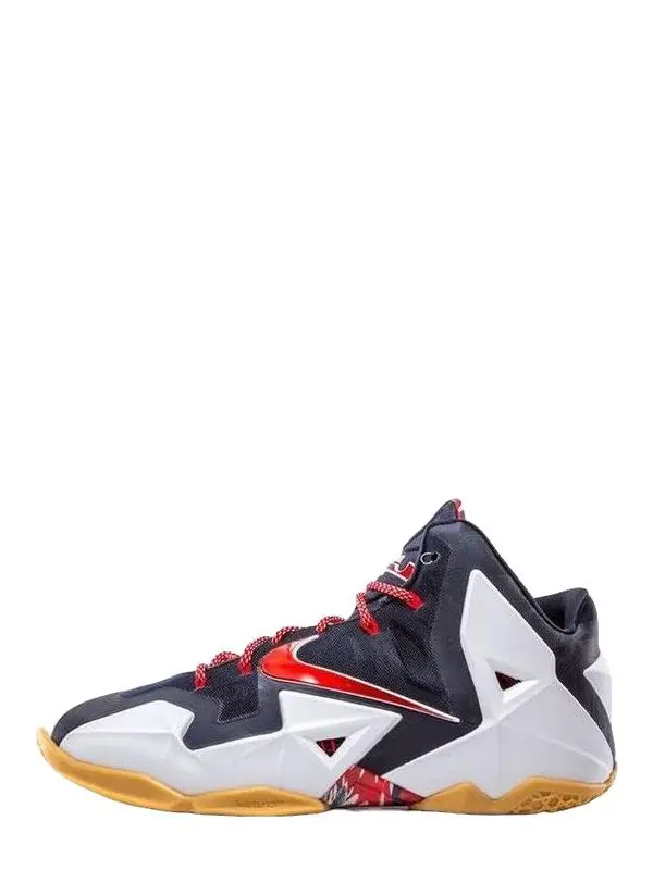 Nike Lebron 11 "independence Day" High Top Sneakers - White/red/black