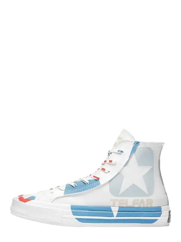 CONVERSE Telfar X Chuck 70 Hi 'archival Star Print - Blue/white