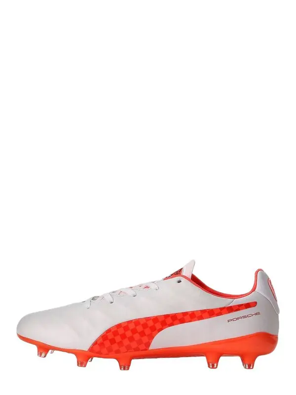 PUMA King Platinum 21 Rally Fg Football Boots - White/orange