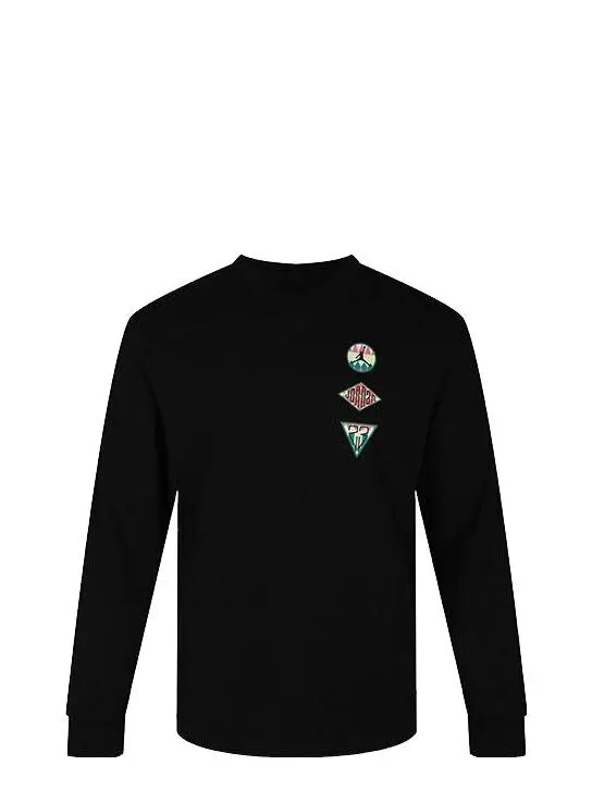 JORDAN Air Logo Sports Knit Sweatshirt - Black