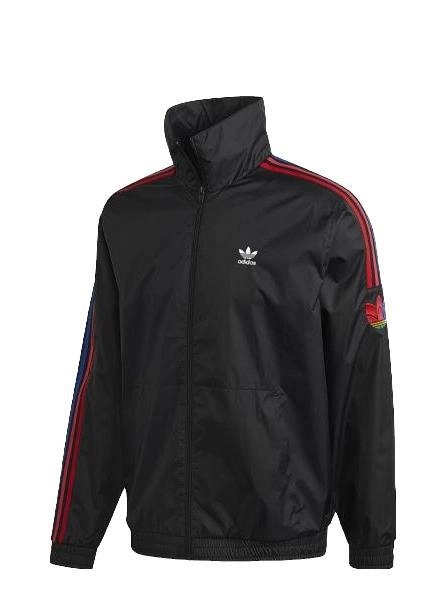 Adidas Originals Track Jacket With Contrasting Stripe Detail - Black