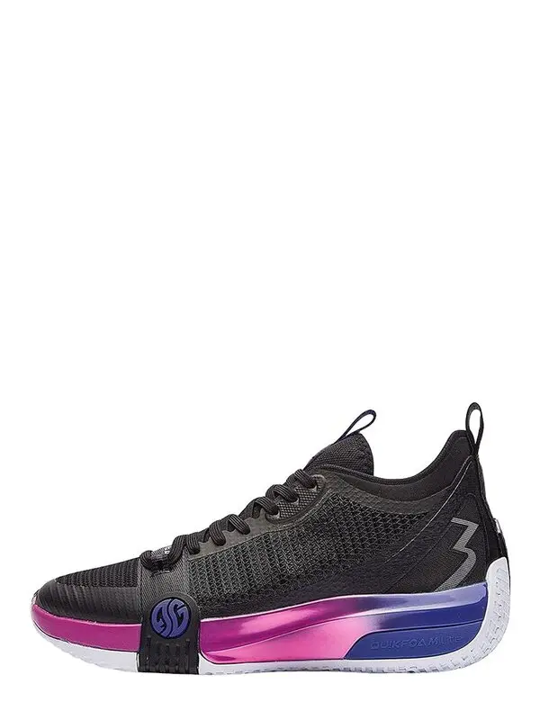 361 DEGREES Aaron Gordon X Zen 3 Mod 'night Training' High Top Sneakers - Black/purple