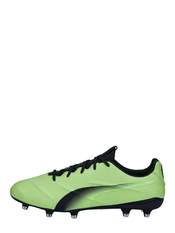 PUMA King Platinum 21 Vegan Fg Ag Football Boots - Black/green