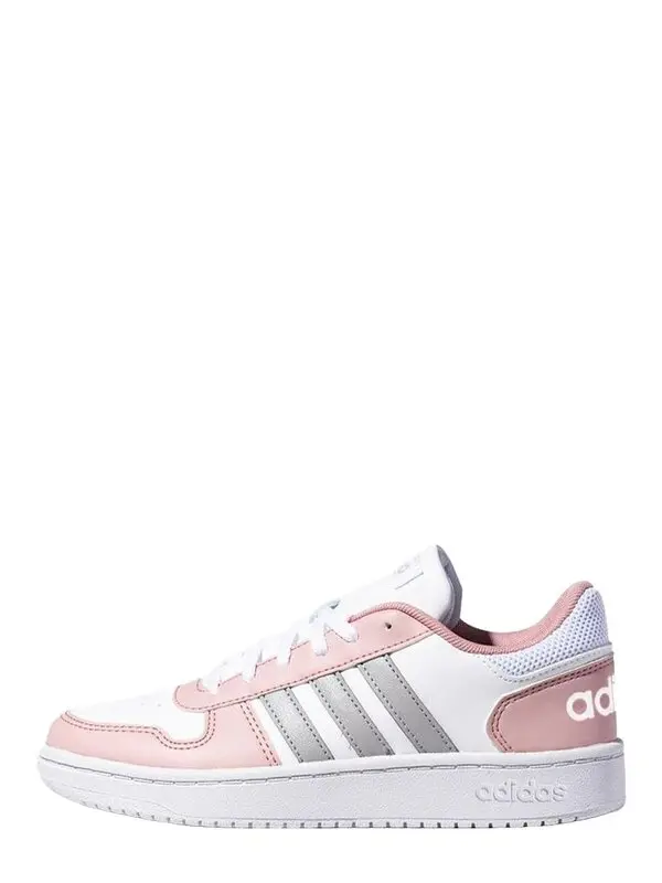 Adidas Hoops 2.0 Low Top Sneakers - Grey/pink/silver