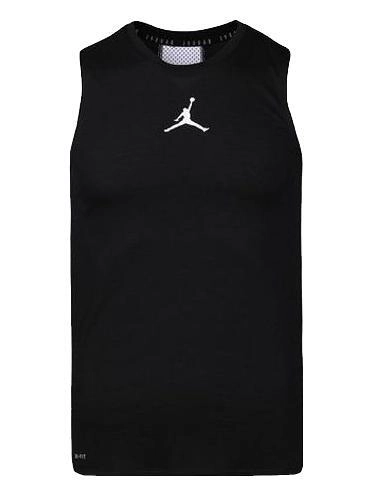 JORDAN Air Logo Printing Breathable Basketball Vest - Black