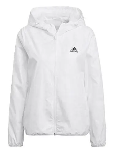 Adidas Logo Solid Color Woven Zipper Hooded Jacket - Default Color